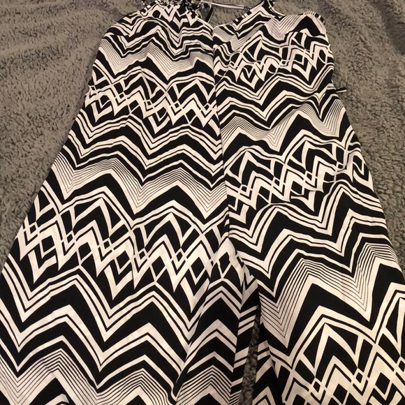 Other | Black And White Bell Bottom Jumpsuit | Poshmark